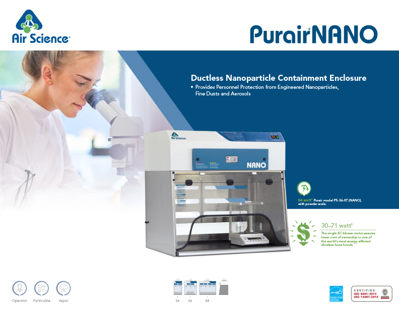Ductless Nanoparticle Containment Enclosure | Air Science