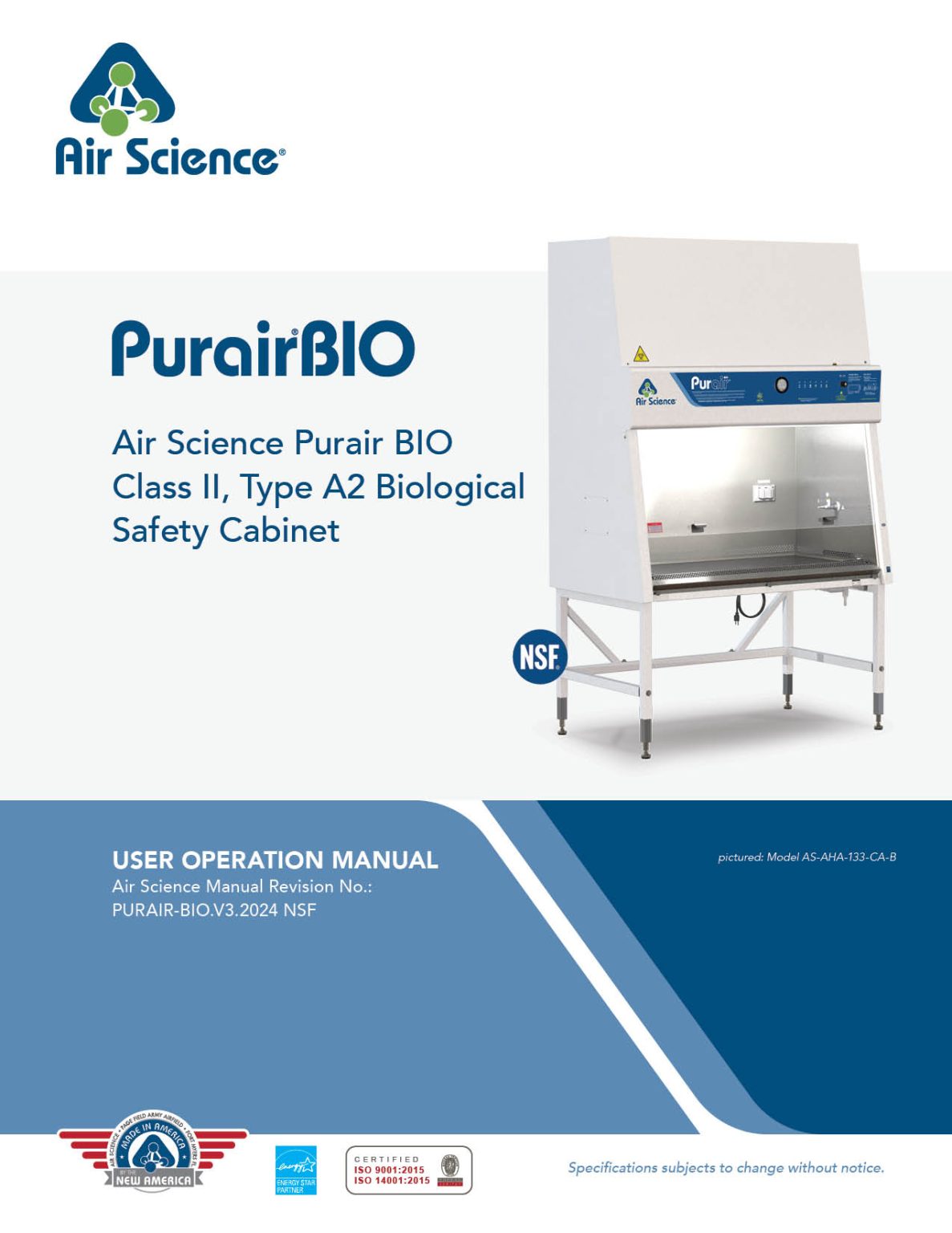 Operating Manuals | Air Science